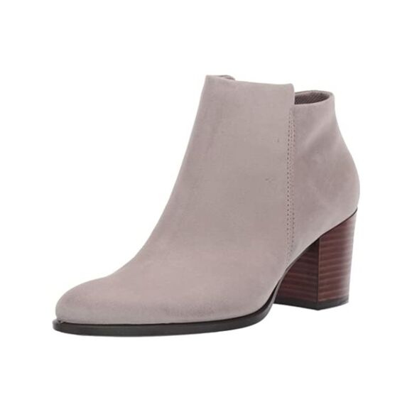 Ecco | Shoes | Nwt Ecco Womens Gray Shape 55 Round Toe Block Heel ...